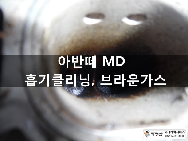 아반떼md Gdi 흡기클리닝밸브클리닝 연소실클리닝 스로틀바디청소 브라운가스 엔진떨림 노킹 소음 Rpm불안정 출력저하 조기점화