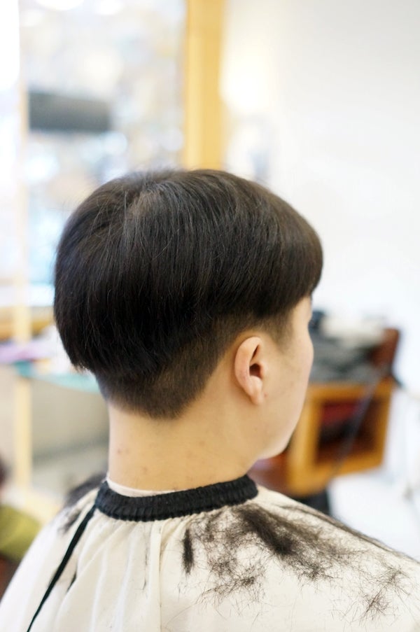 머리숱 없는 남자머리 투블럭 가르마펌 아이롱펌으로 해결★강남미용실 이쌤헤어 네이버 블로그