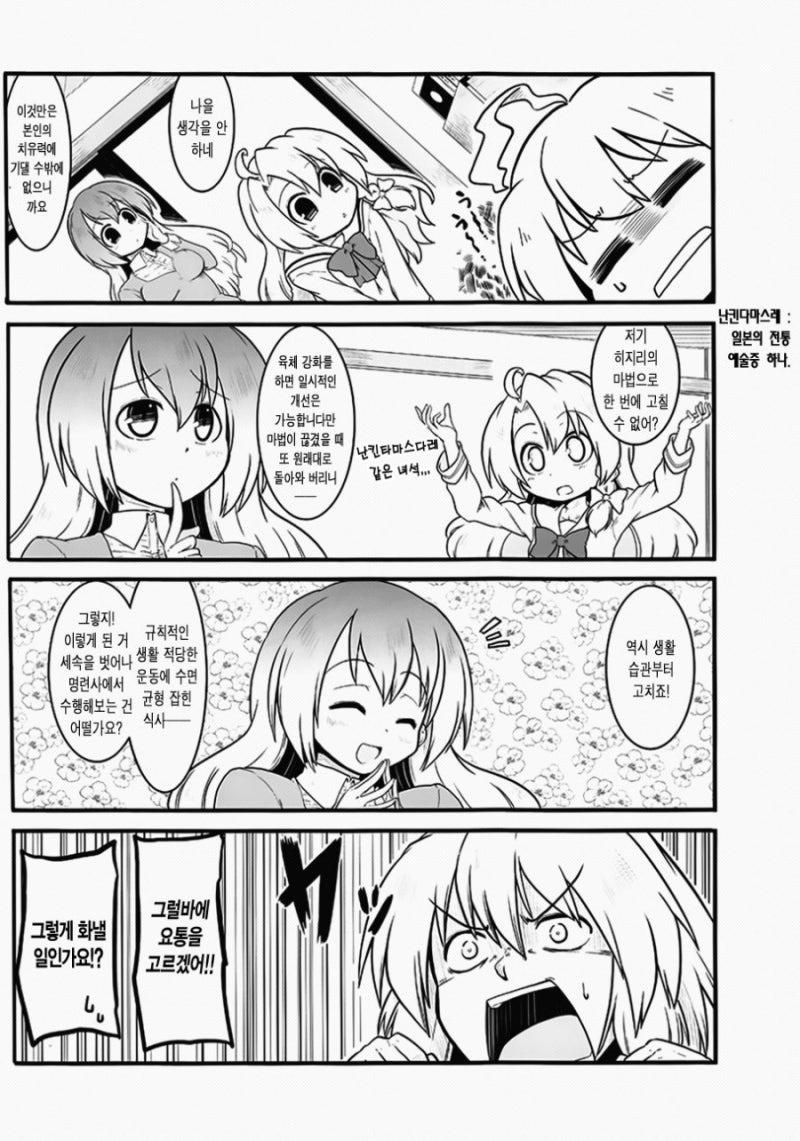 동방프로젝트 東方project 동방동인지하나부터 삼 더하기 일 유카리 사나에 바쿠렌 네이버 블로그