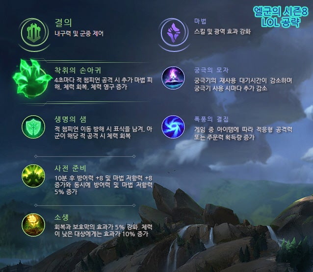 롤 시즌8 탑 오른 룬 및 템트리는 박을땐 용암 기둥을 세워야 한다 네이버 블로그