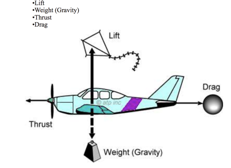 ppl ground school principle of flight(part 1- forces acting on airplane ...