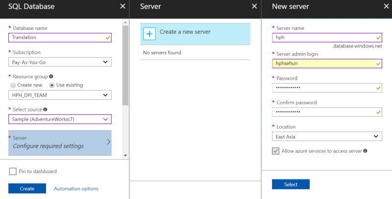 Node.js 를 이용해서 Azure SQL에 접속하기 : 네이버 블로그