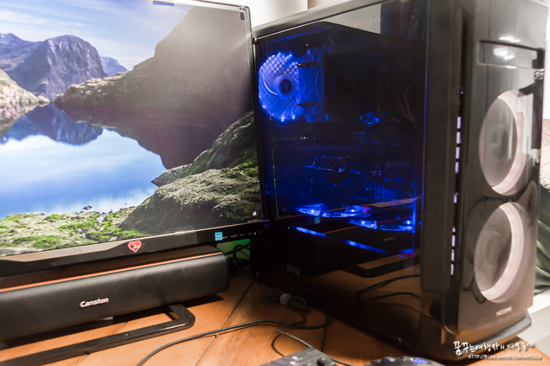 미들타워 PC케이스 ABKO NCORE 팬서 풀 아크릴 윈도우 사용기 : 네이버 블로그