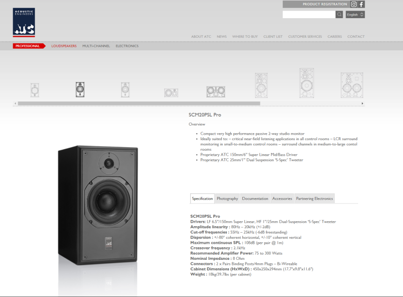 월드클래스 모니터링 스피커 ATC SCM 20 PSL PRO : 네이버 블로그