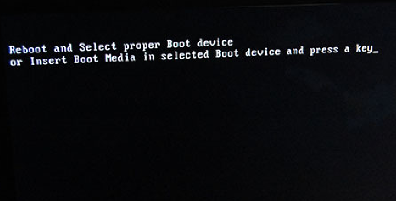 Reboot and select proper boot device 오류에러 해결 : 네이버 블로그