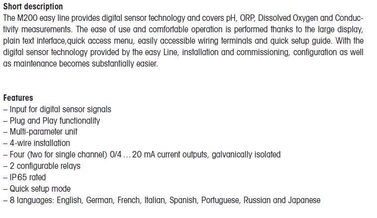 메틀러 토레도 Mettler Toledo / m200 easy Line Multi-Transmitter 멀티 트랜스미터 ...