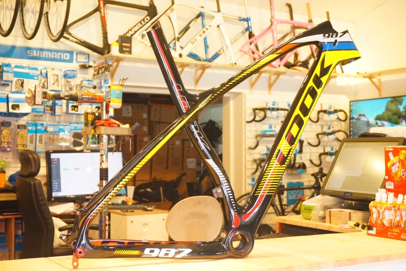 [부산 / 양산 룩(LOOK) 취급점] 프랑스 명품 브랜드 'LOOK 987' E-POST 프로팀 몬드리안 컬러 MTB 산악 ...