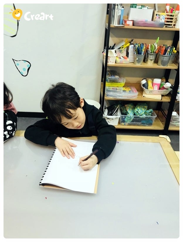 Kinder 초등 수업 미래의 도시 과학 상상화 시흥시 정왕동 배곧 미술학원 창의미술 크리아트 네이버 블로그