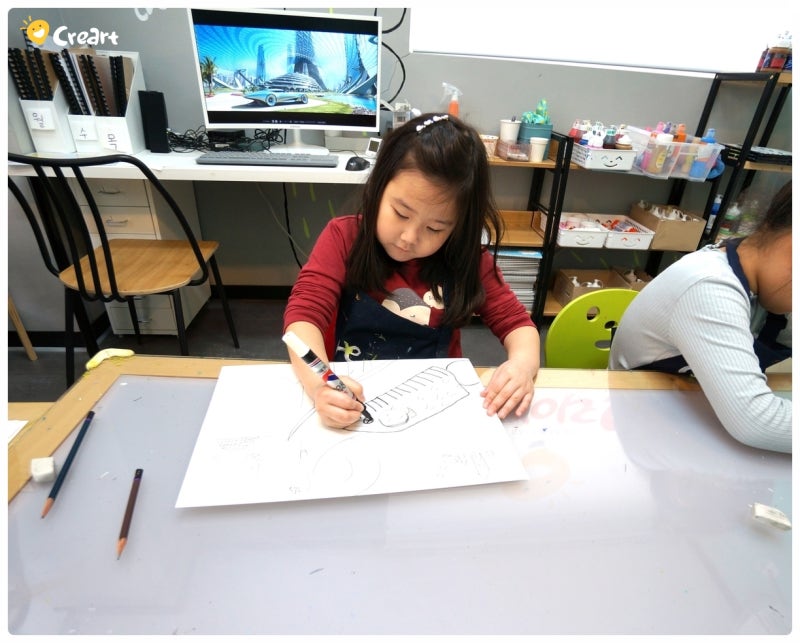 Kinder 초등 수업 미래의 도시 과학 상상화 시흥시 정왕동 배곧 미술학원 창의미술 크리아트 네이버 블로그