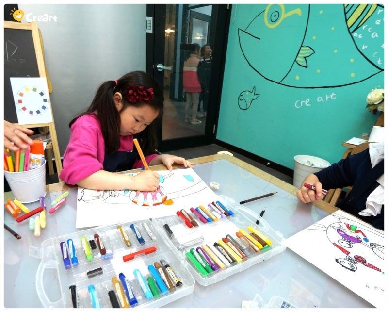 Kinder 초등 수업 미래의 도시 과학 상상화 시흥시 정왕동 배곧 미술학원 창의미술 크리아트 네이버 블로그