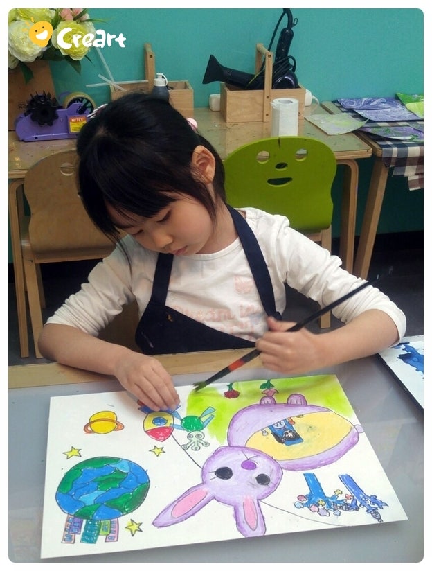 Kinder 초등 수업 미래의 도시 과학 상상화 시흥시 정왕동 배곧 미술학원 창의미술 크리아트 네이버 블로그