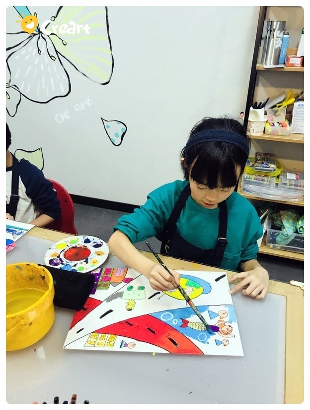 Kinder 초등 수업 미래의 도시 과학 상상화 시흥시 정왕동 배곧 미술학원 창의미술 크리아트 네이버 블로그