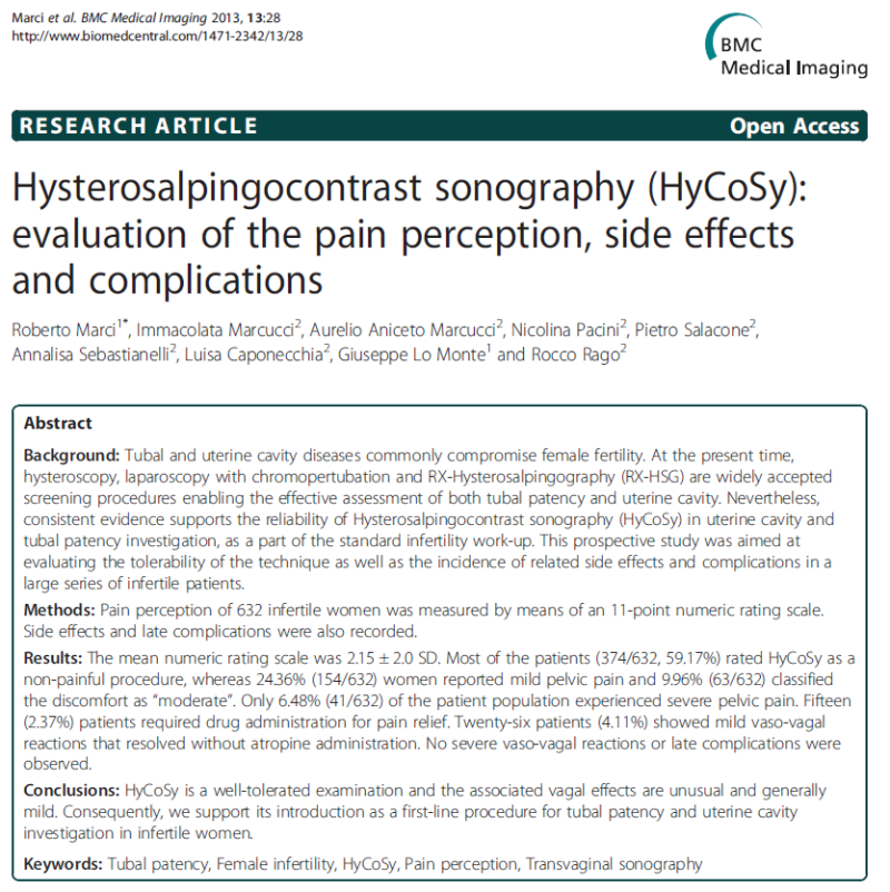 [부산나팔관검사] 통증 적은 나팔관 검사 - 자궁난관조영초음파(HyCoSy-히코시) : 네이버 블로그