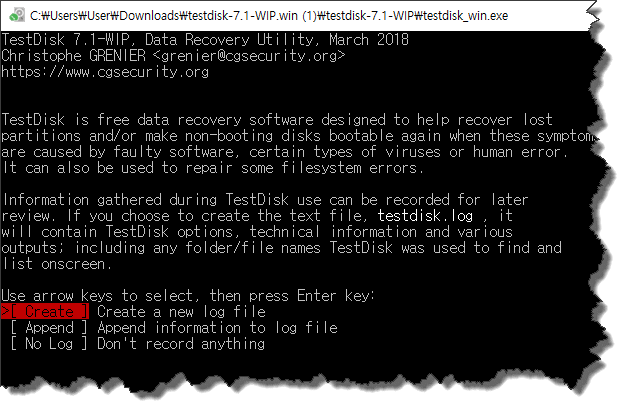 TestDisk 사용방법 및 사용범위 : 네이버 블로그
