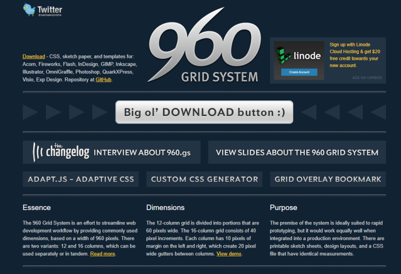 포토샵으로 웹디자인을 할 때 그리드를 사용해 보자 - 960 GRID SYSTEM : 네이버 블로그