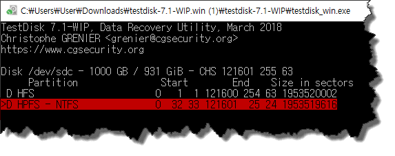 TestDisk 사용방법 및 사용범위 : 네이버 블로그