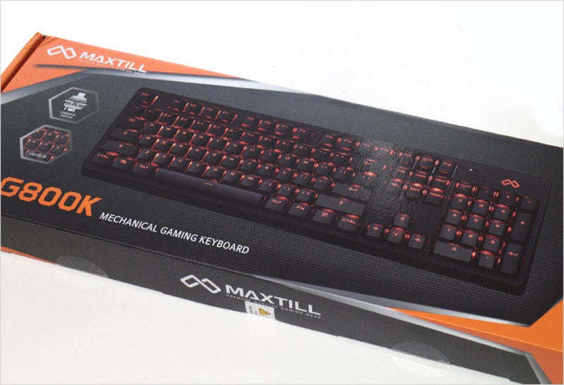 맥스틸 TRON G800K 기계식 키보드 적축 리뷰 : 네이버 블로그