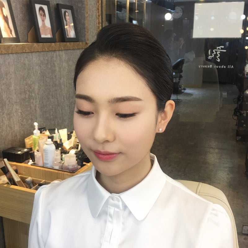 승무원 헤어메이크업 ♡ 승무원면접 승무원헤어 어피머리 호연디자이너 네이버 블로그