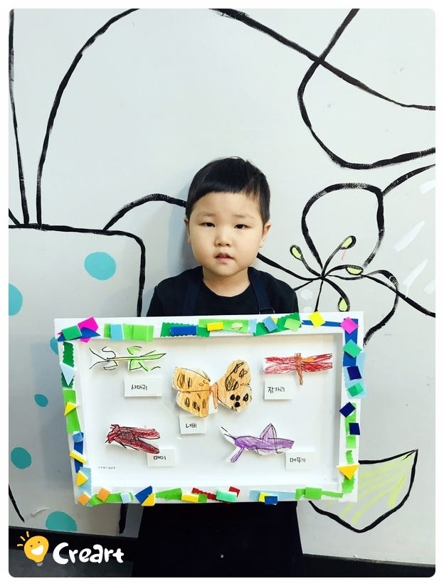 Klein 6·7세 수업 곤충표본 시흥시 정왕동 배곧 미술학원 창의미술 크리아트 네이버 블로그