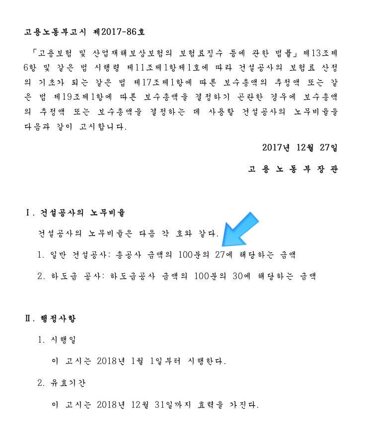 건축주 직영공사 산재 고용 보험료 알아보기 네이버 블로그