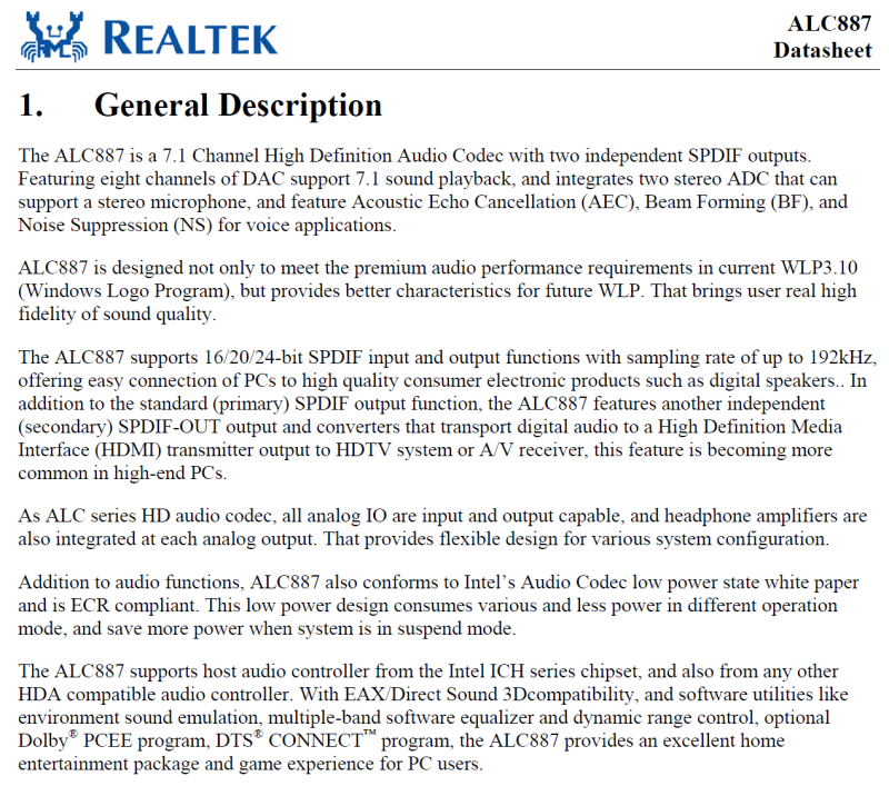 [사운드 칩] 리얼텍 ALC892 vs. ALC887 : 네이버 블로그