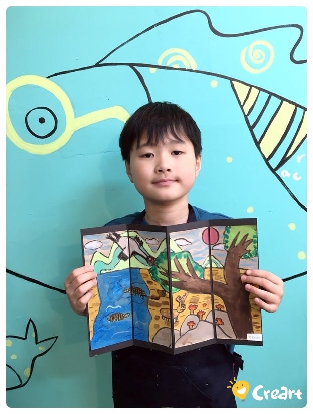 Kinder 초등 수업 십장생 병풍 시흥시 정왕동 배곧 미술학원 창의미술 크리아트 네이버 블로그