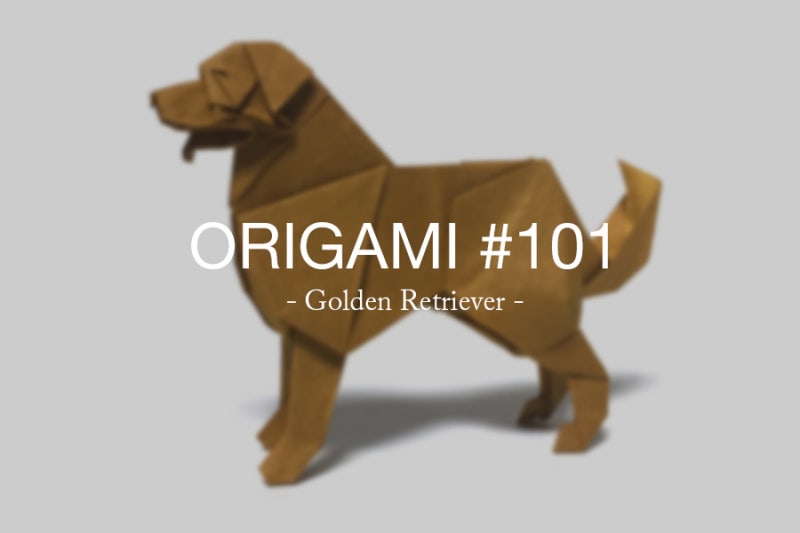 Origami #101 - Golden Retriever(창작) : 네이버 블로그