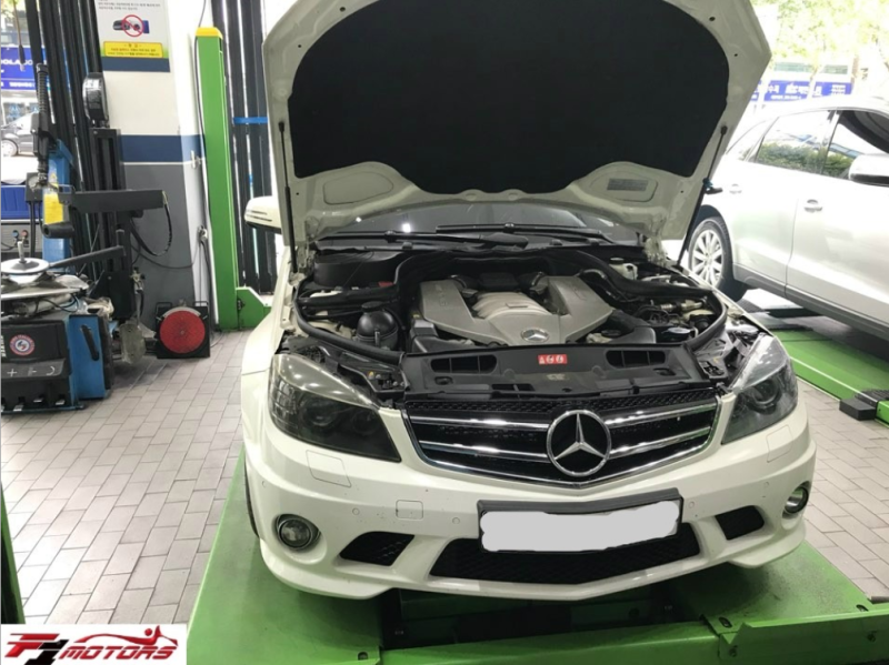 대구f1모터스 마일레 오토 서비스중구점 수입차정비 벤츠c63amg 100합성유 폼손sport 5w40엔진오일 교환 및