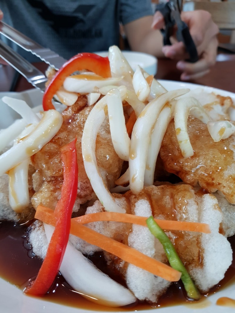 속초 탕수육영빈반점 가위로 썰어먹는 탕수육 새콤달콤 맛나요 네이버 블로그