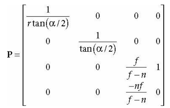 Direct3D: 투영행렬(Projection Matrix) : 네이버 블로그