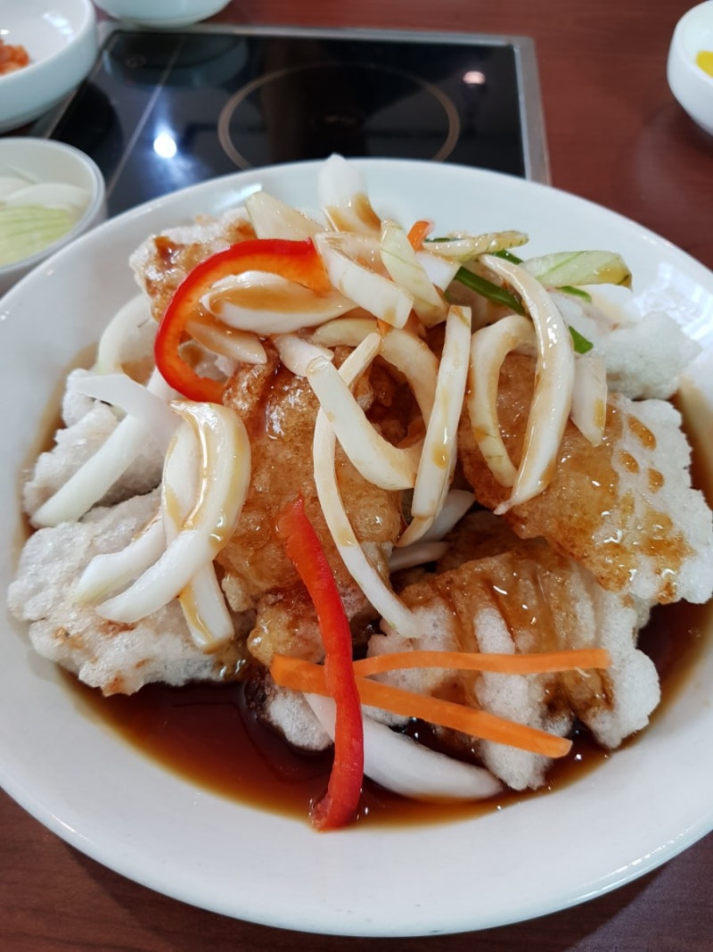 속초 탕수육영빈반점 가위로 썰어먹는 탕수육 새콤달콤 맛나요 네이버 블로그