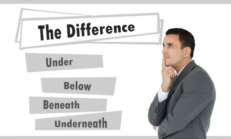 below, under, beneath 이렇게 사용하자 : 네이버 블로그