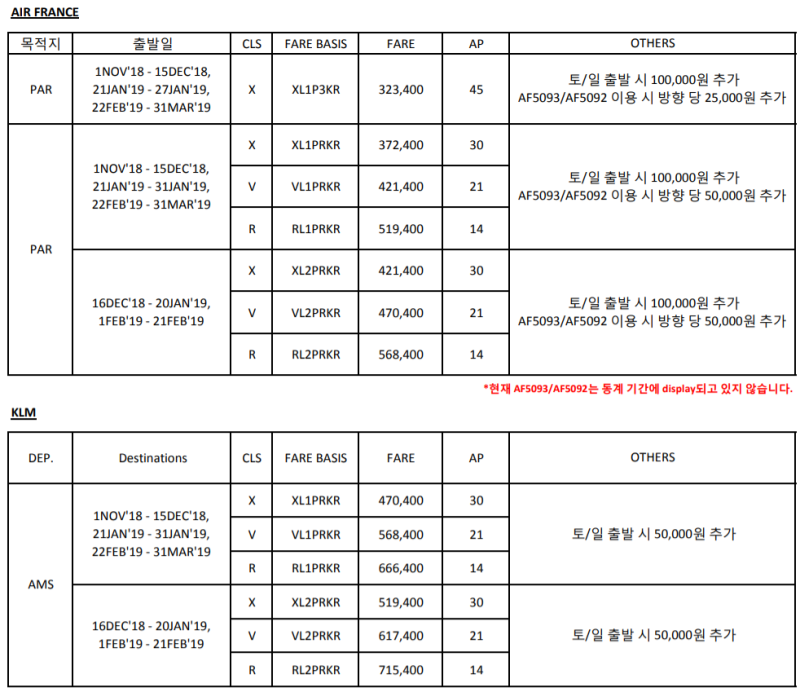 에어프랑스klm 유럽특가 출시 네이버 블로그