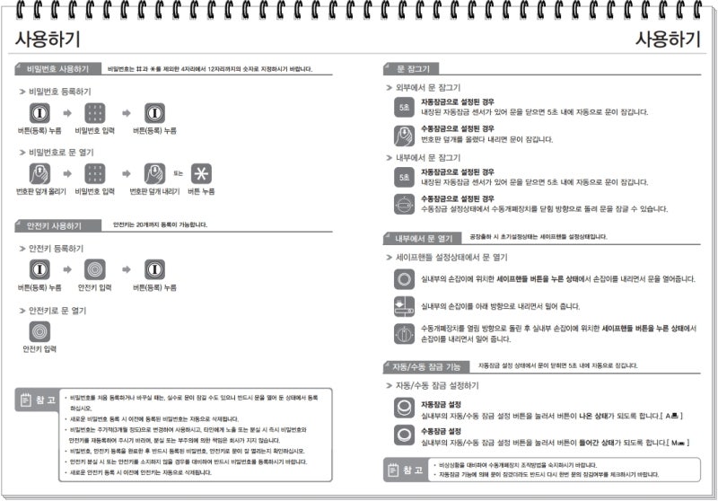 게이트맨도어락 Wp 100사용설명서 비밀번호 카드키 등록변경삭제 자동 수동 잠금방법 도어락방전 네이버 블로그