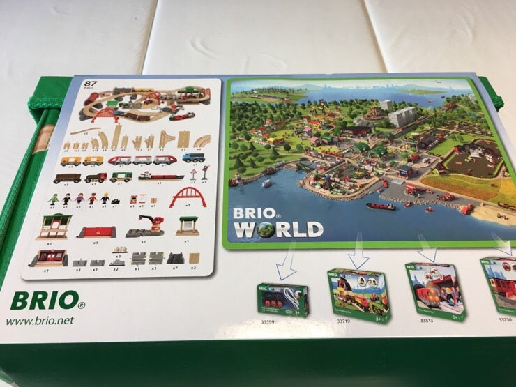 브리오 디럭스레일웨이 기차놀이 세트 Brio Deluxe Railway set (33052) : 네이버 블로그
