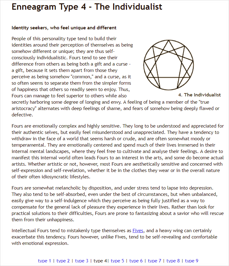 [에니어그램/하위유형 간이 검사] Enneagram Test with Instinctual Variant results ...