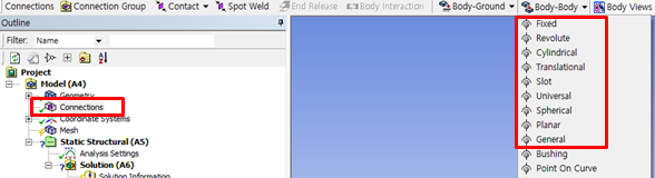[구조해석] ANSYS Joint connection type 별 기능 설명 : 네이버 블로그