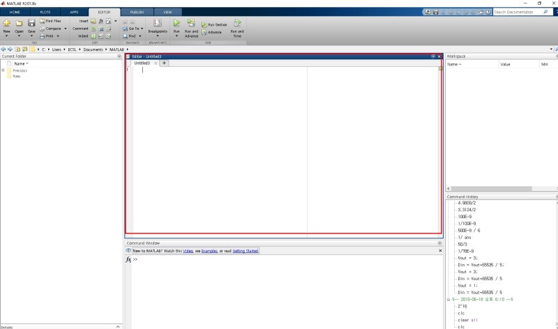 [MATLAB]1. 매트랩 기본 시작하기(MATLAB Interface, Command Window, Workspace ...