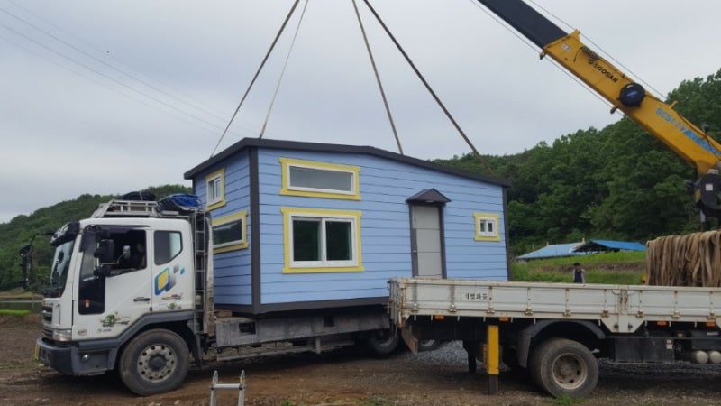 유럽형의 세련된이동식주택 농막이 청양에 떳습니다😎 : 네이버 블로그