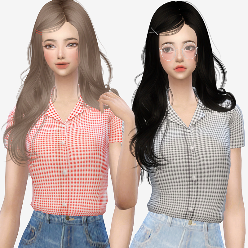 [심즈4 CC] 여심헤어 Newsea Color of Wind - Retexture : 네이버 블로그