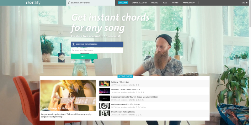 [정보] 무료 코드악보 사이트 - Chordify : 네이버 블로그