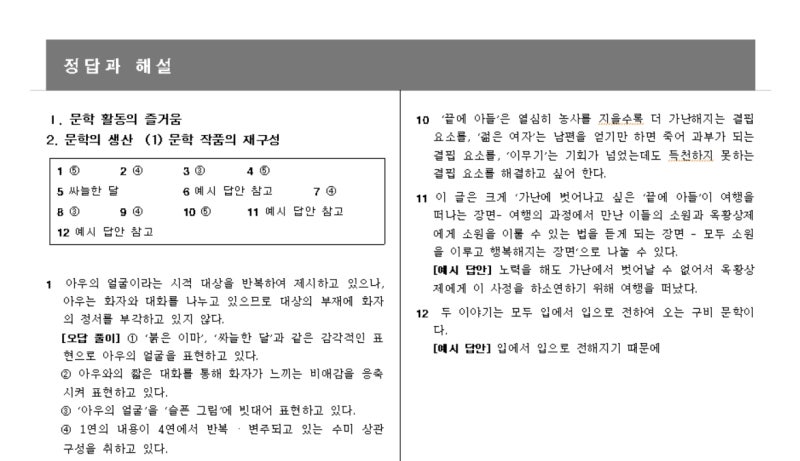 강동구 둔촌동 너나교육 국어학원 2018동북고 2 1기말고사 국어시험대비 예상문제 네이버 블로그