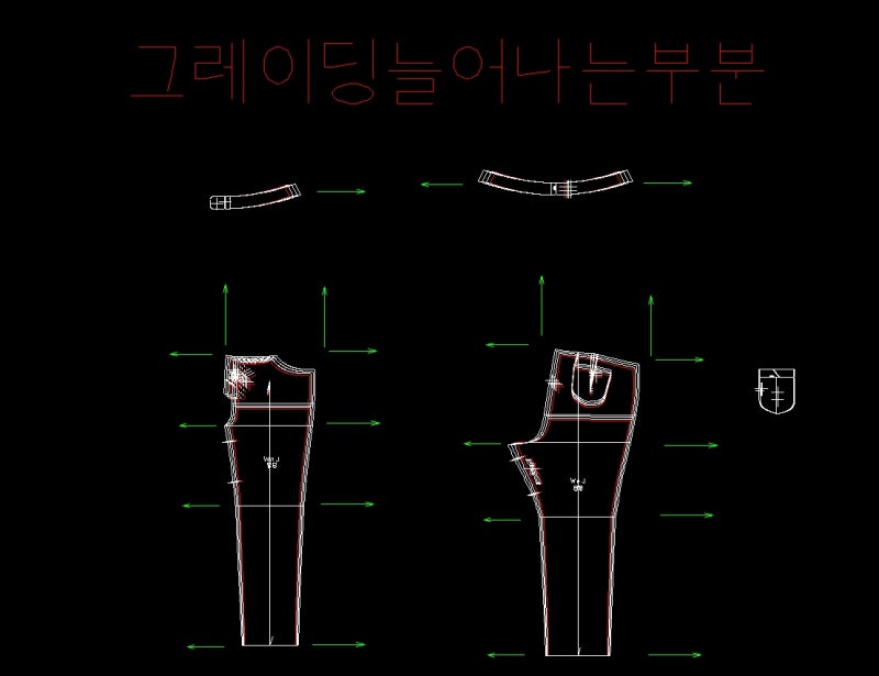 유까캐드( YUKA CAD ) 바지 그레이딩 1편 : 네이버 블로그