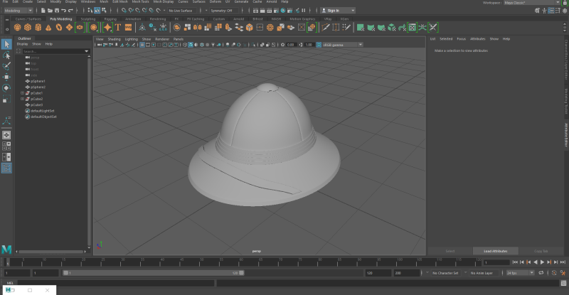 STEAMPUNK Pith Helmet 모델링 연습 : 네이버 블로그