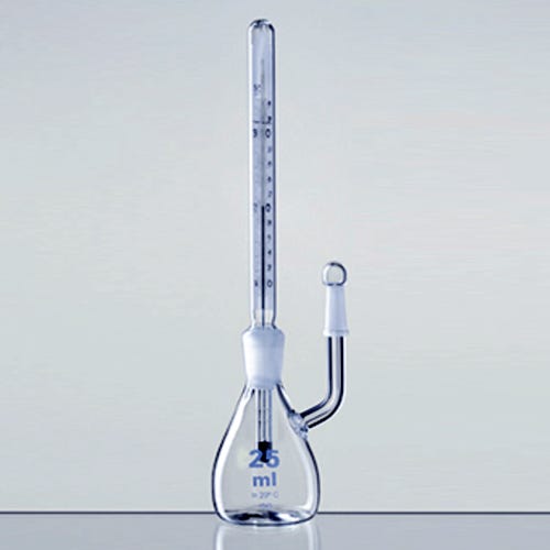 [ 12.134.0010 ] Pyknometer with Ground-In Thermometer 온도계 부착형 비중병 ...