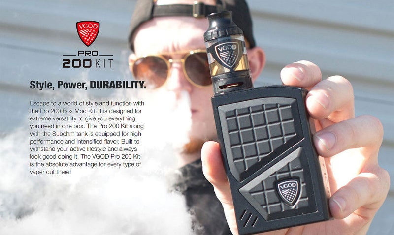브이갓 프로200 킷[VGOD PRO200 KIT]으로 베이핑트릭에 도전을!!! - 대전 전자담배 모드기기 모드액상 드리퍼 ...