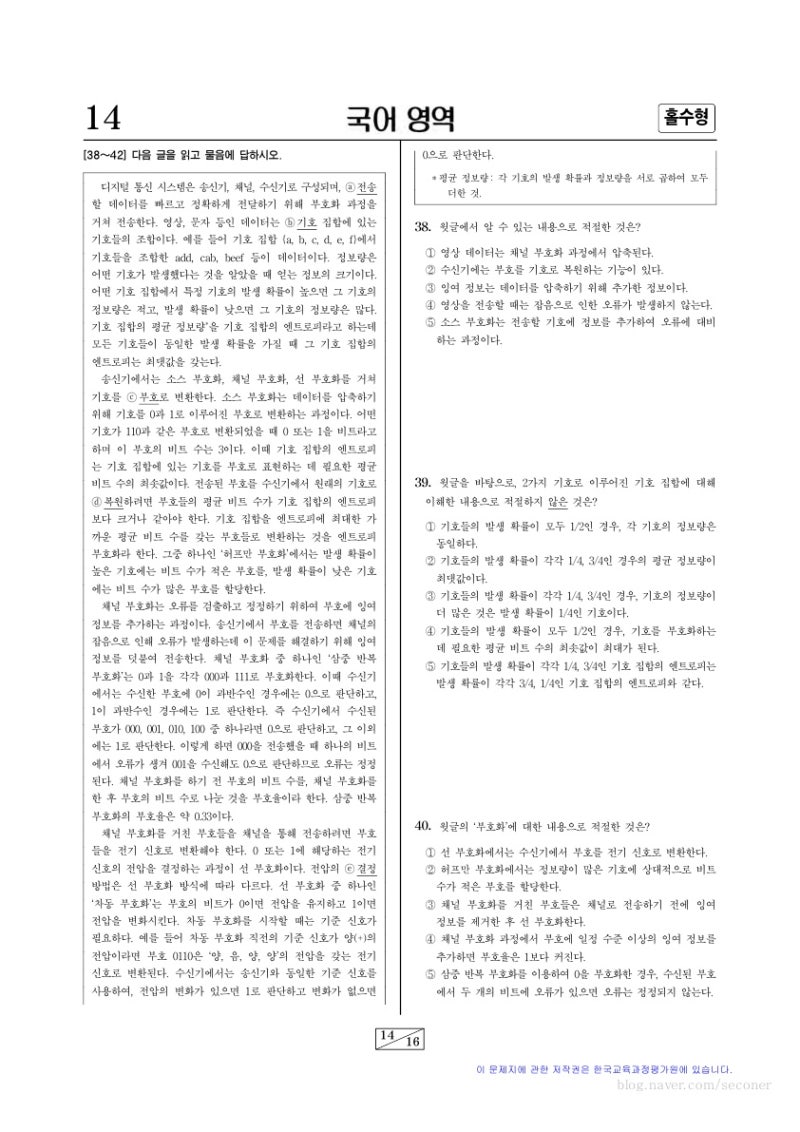 수능 평가원 비문학 기술 지문 기출문제 모음22년~07년 네이버 블로그