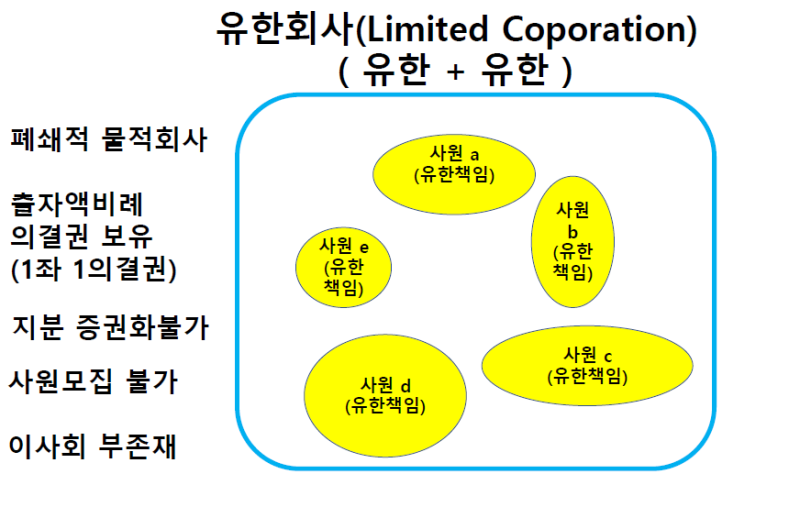 사업 형태 선택하기 개인사업자 민법상 조합 상법상 익명조합 상법상 합자조합 합명회사 합자회사 유한회사 주식회사