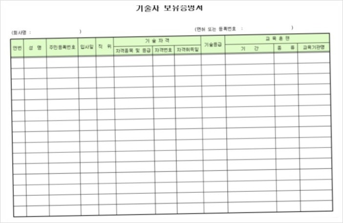 건설 기술자 보유 증명서 알아보자 네이버 블로그