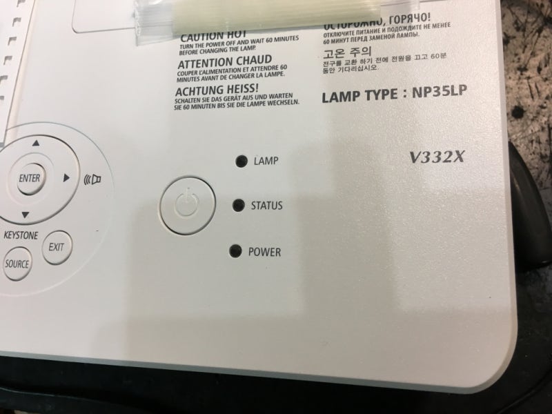 [NEC빔프로젝터수리]엔이씨,V332X,v332w 팬교체사례,경고!팬잠김메세지출력, 램프교체정보,NP35LP : 네이버 블로그